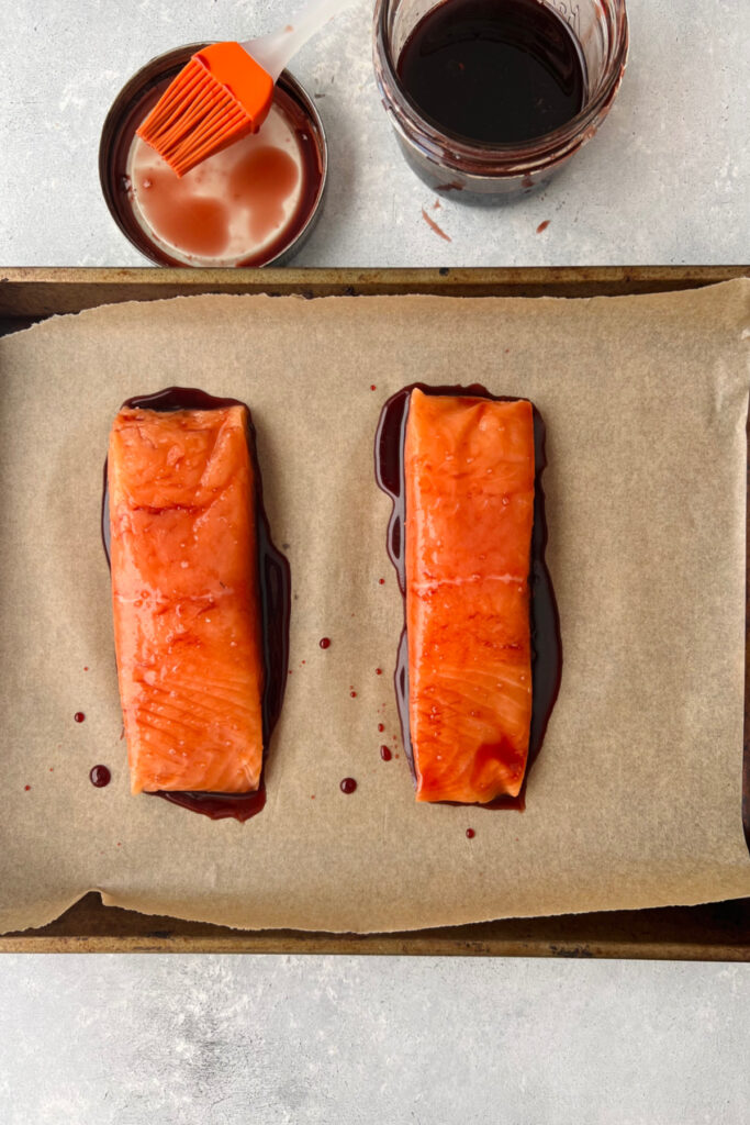 Roasted Salmon with A Pomegranate-Balsamic Reduction - Inspired Edibles