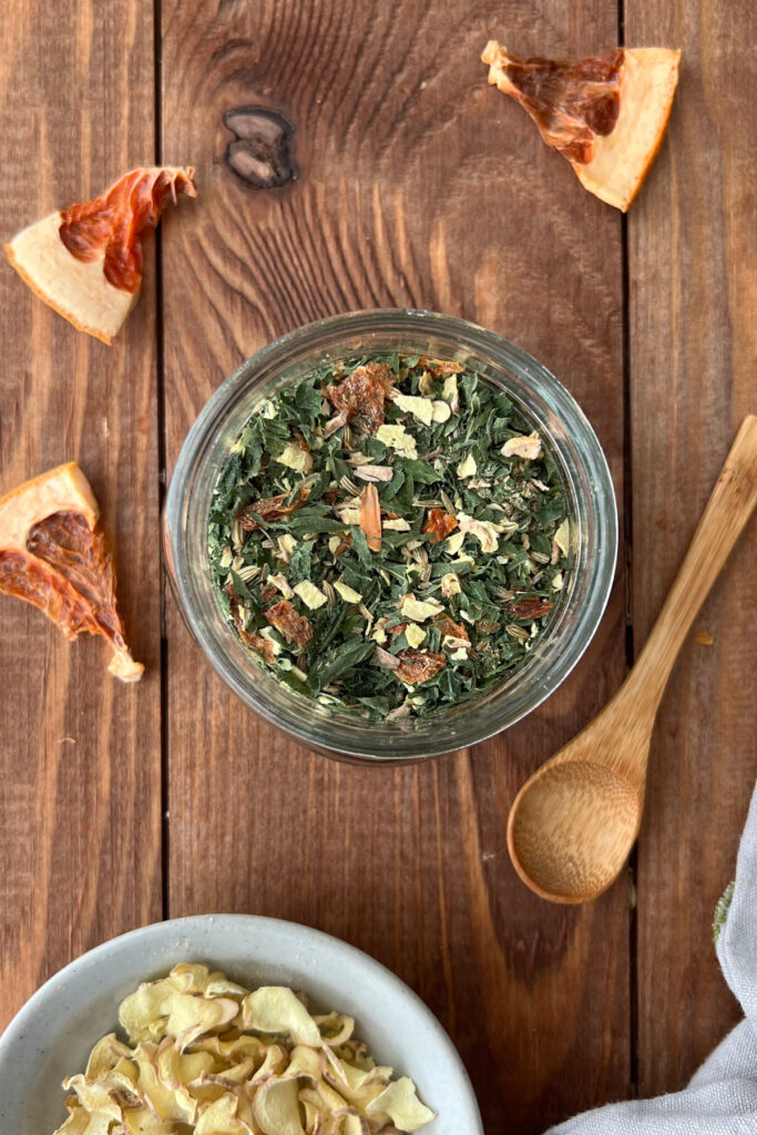 Tummy Soothing Tea {Mint, Ginger, Fennel} - Inspired Edibles